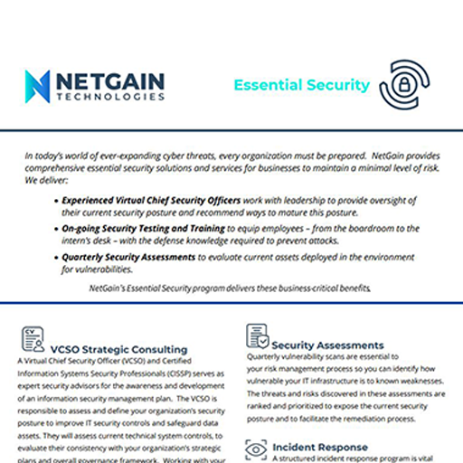 Data Sheet Essential Security Services